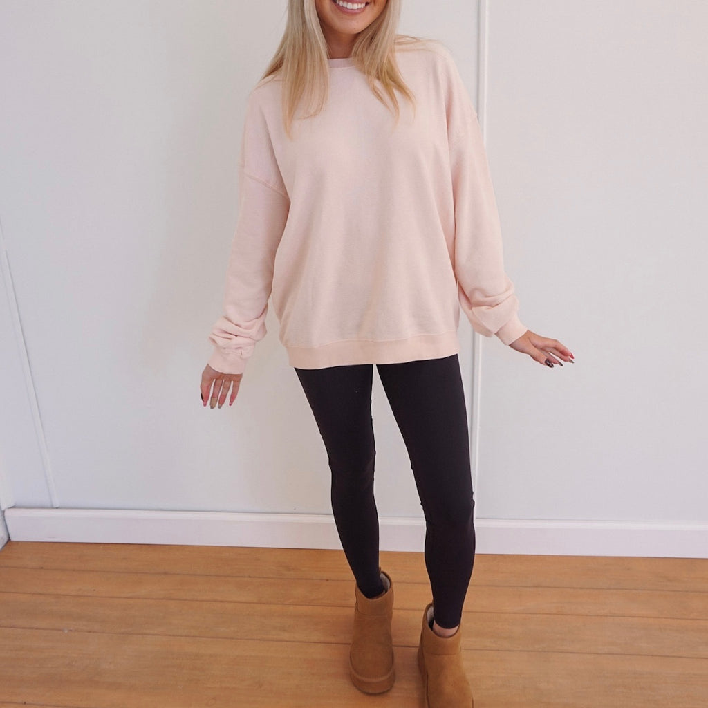 Tinsley Oversized Pullover - Pink – Indie Collection